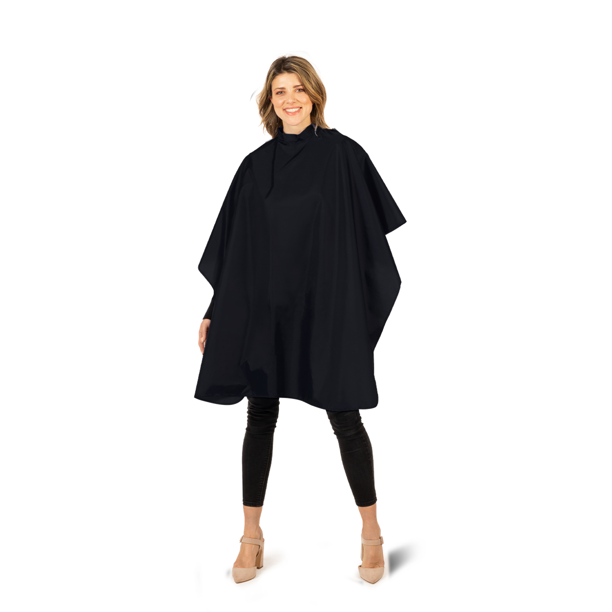 W060N - Easy Cape hair cutting cape, black colour